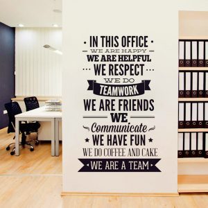 Office Inspirational Quote Wall Decal - American Wall Decals